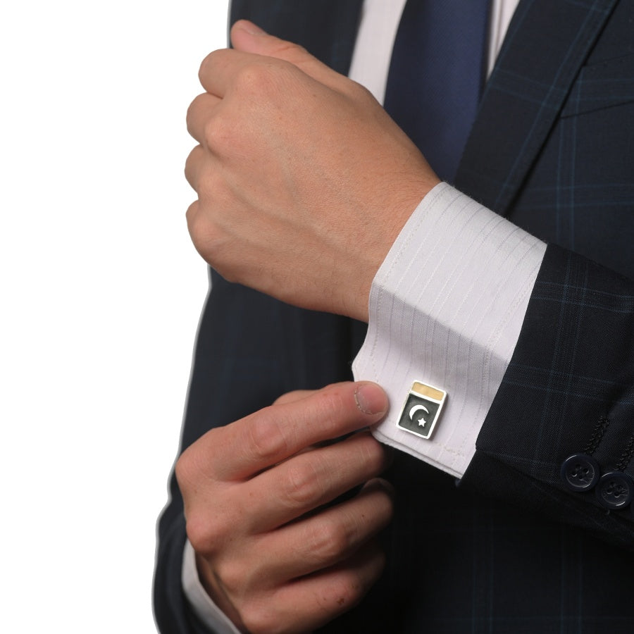 Pakistan Flag Cufflinks | Men's Accessories – Ravia Jewels